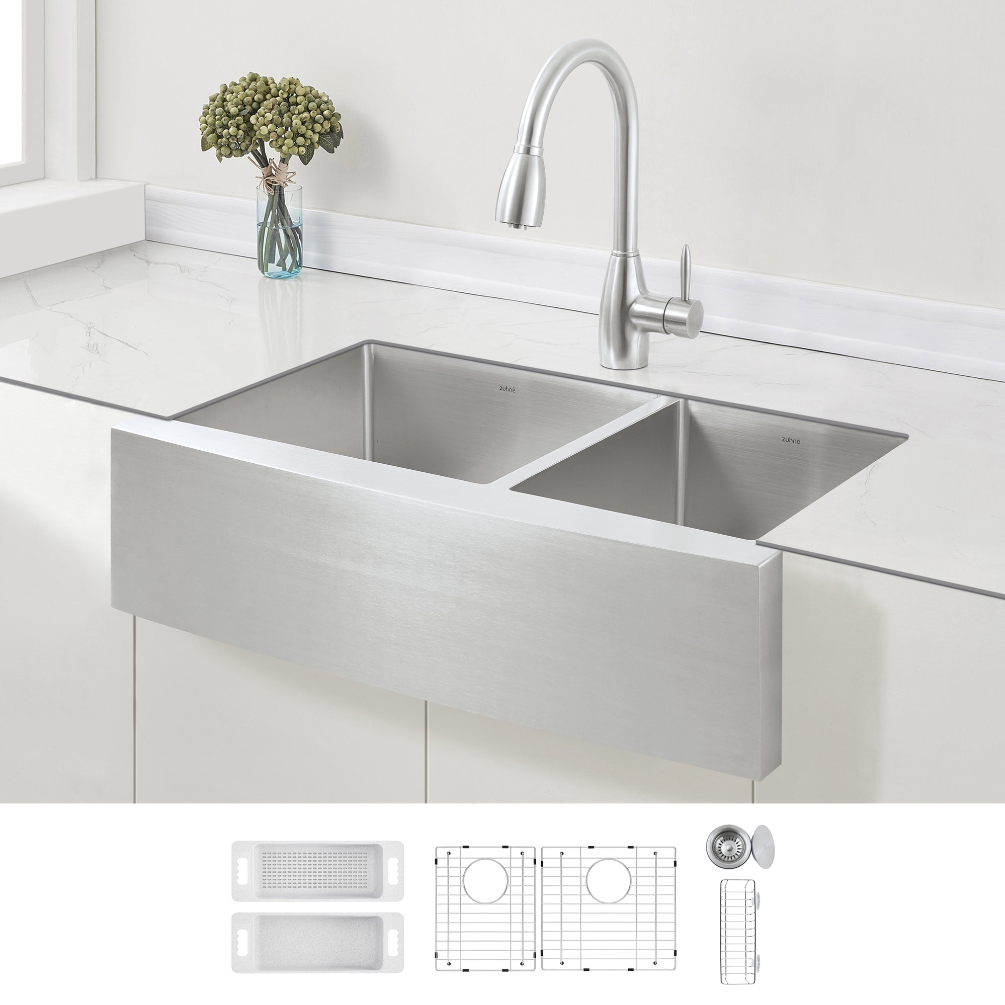 Best Farmhouse, Undermount and Drop-In Kitchen Sinks – Zuhne